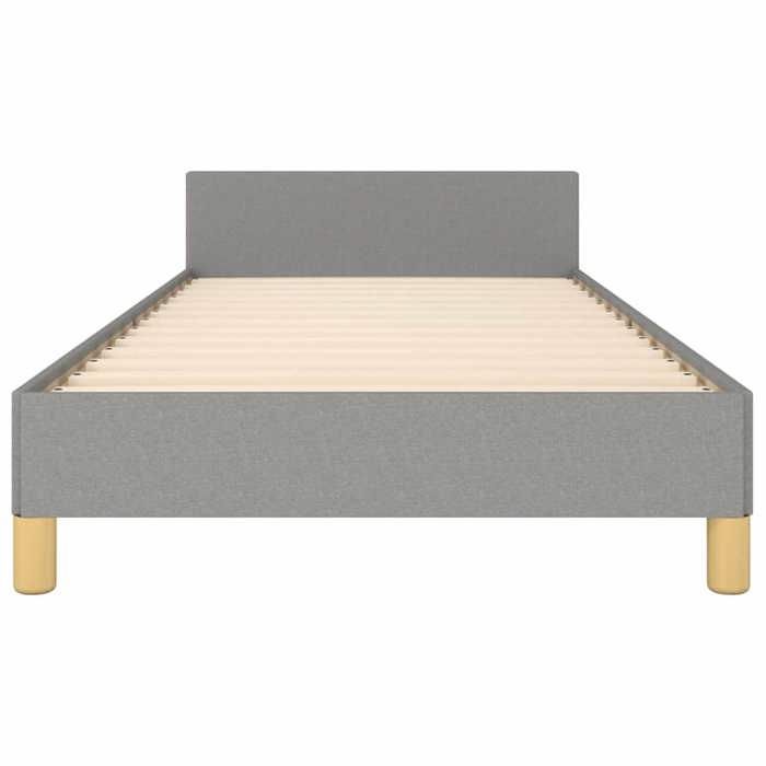 Lemon 1 Personne/ Cadre de lit - 1 Place & Sans matelas - gris clair ...