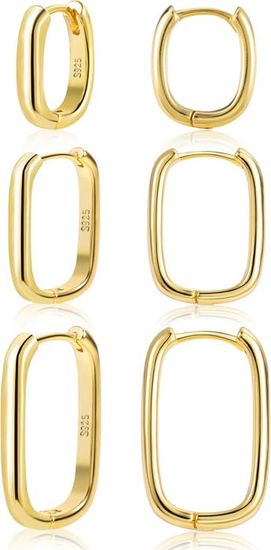 Ash's Choice Ensemble De Boucles d'Oreilles Pour Femme En Argent Sterling S925/14 Créoles ...