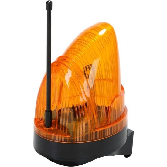 Feu clignotant portail automatique 220 volts antenne 433 92 MHz LED ...