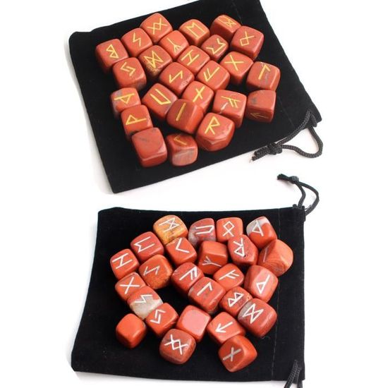 Pierre,Cubes d'améthyste naturelle en cristal Rune, 25 pièces, pierres ...