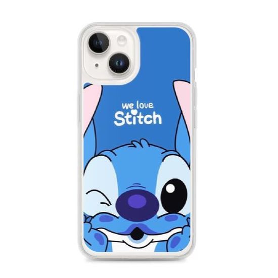 Coque iPhone 14 - Stitch - Dessin animé - Disney - Accessoire téléphone ...
