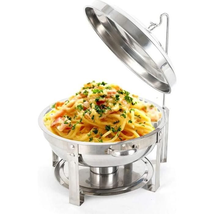Réchaud rond en acier inoxydable de 7,5 L pour la restauration, les ...