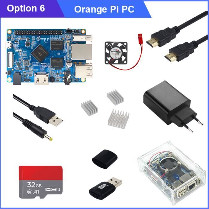 Paquet 6 - Mini Pc Orange Pi H3, 1 Go De Ram, Quad-core, Boîtier ...