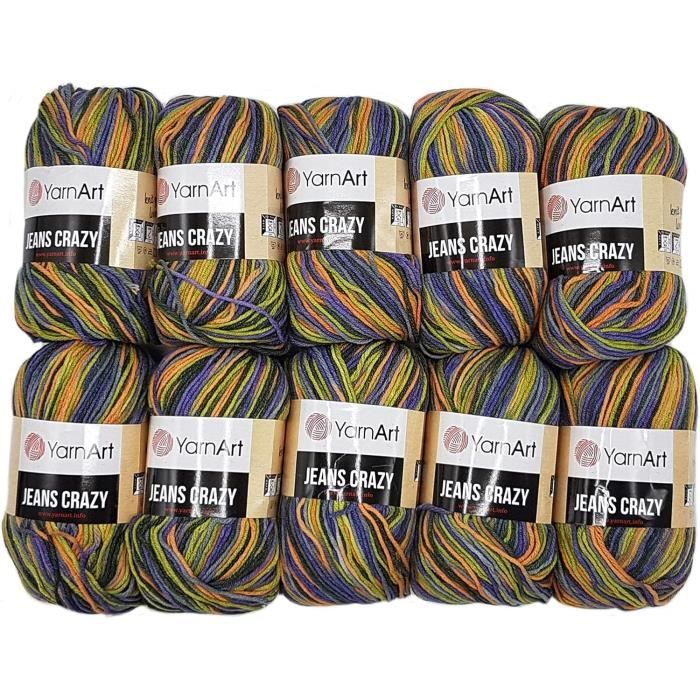 Lot De 10 Pelotes De Laine Pas Cher
