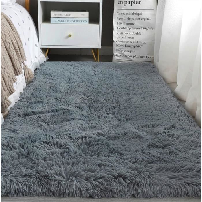 Tapis Doux Salon Tapis Anti Slip Moelleux Chambre Tapis Tapis Shaggy ...