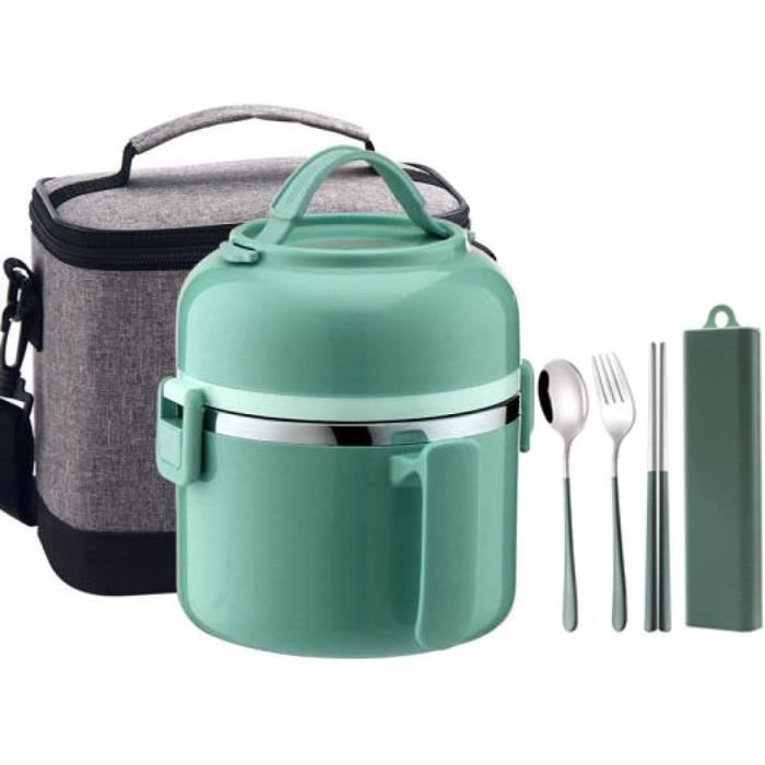 Lunch Box Multicouche empilable Boite repas isotherme Boîte Bento Acier ...