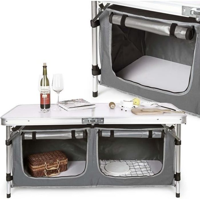 Armoire de camping Cuisine Rangement Placard pliable Cuisine de ...