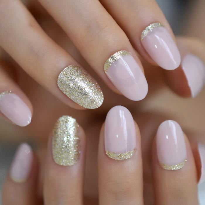 Faux ongles à motif de marbre, 24 pièces, Faux ongles artificiels ...