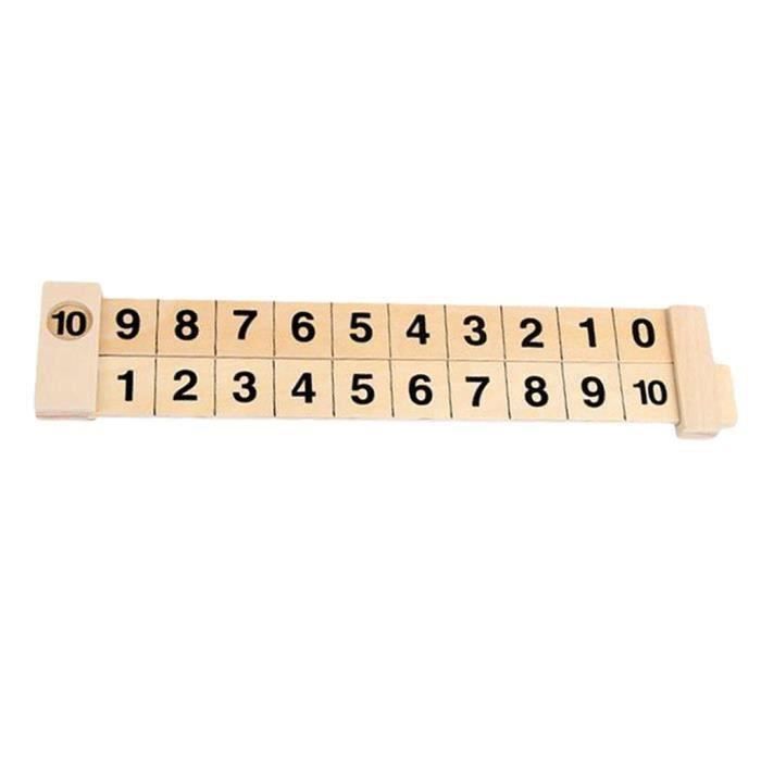 Règle D'apprentissage Arithmétique Mathématique En Bois pour Enfants ...