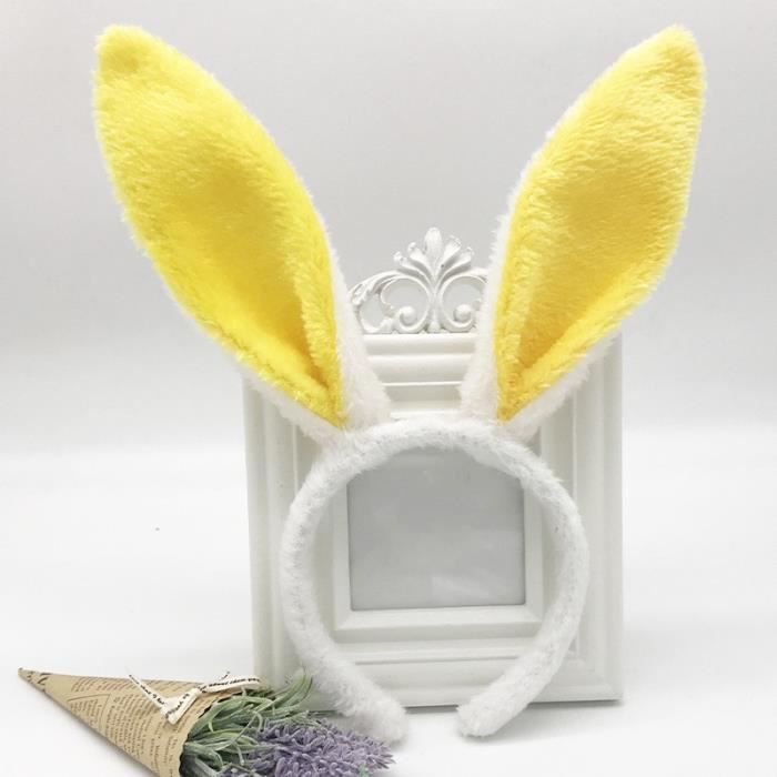 Serre Tête Oreilles De Lapin En Peluche Pour Filles Et Adultes