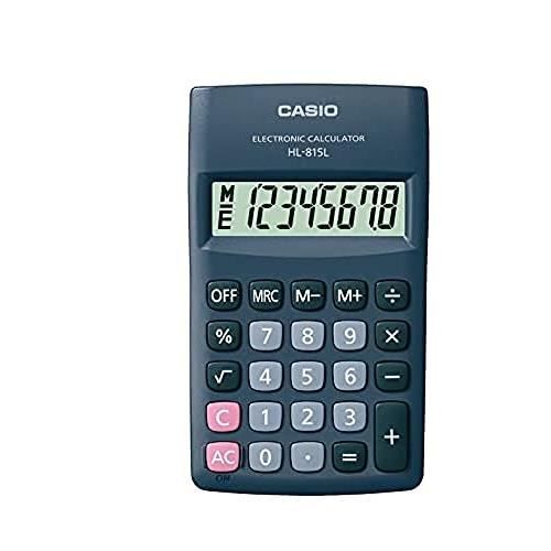 Calculatrice de poche scientifique - CASIO HL-815L - Écran 8 chiffres - Racine carré ...