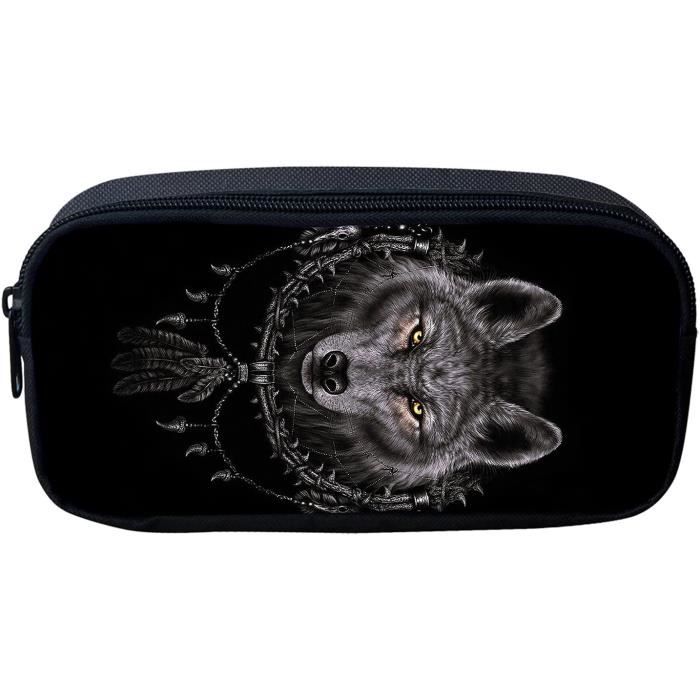 Cool Wolf Boîte à crayons pour enfants garçons Trousse à crayons ...