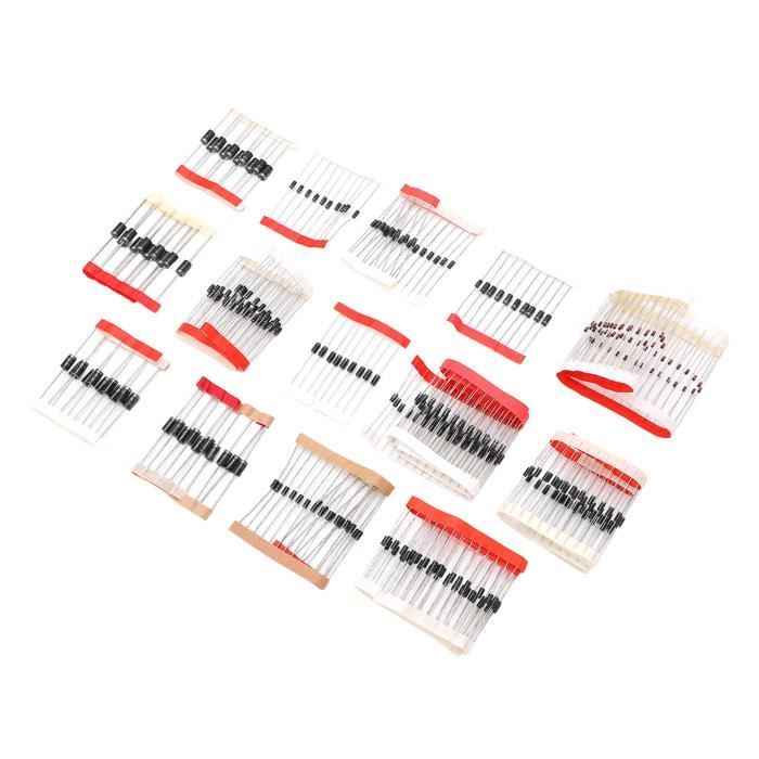 HURRISE Diode Schottky 240Pcs Diode 14 Valeurs Redresseur Récupération ...