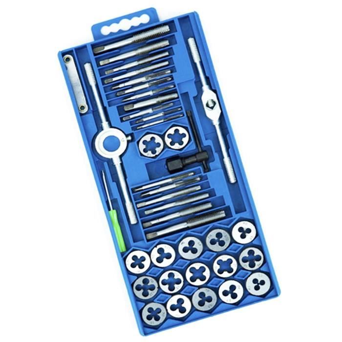 Ensemble de 40 Tarauds à Main M3-M12 avec Clé à Cliquet Réglable de LILIIN - Cdiscount Bricolage