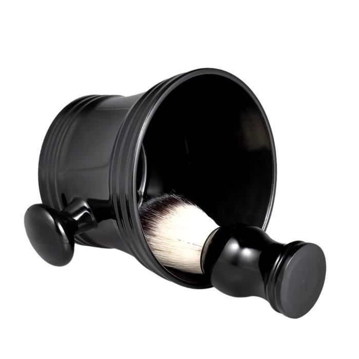 Blaireau de Rasage Brosse à Raser en Poils de Nylon + Bol de Savon à ...