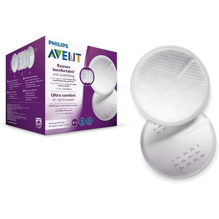 Philips Avent 60 coussinets d`allaitement jetables - jour et nuit - SCF254/61 - Cdiscount ...