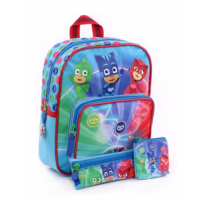 Sac à dos PYJAMASQUES PJ MASKS Sacha, Amaya et Greg - Cdiscount ...