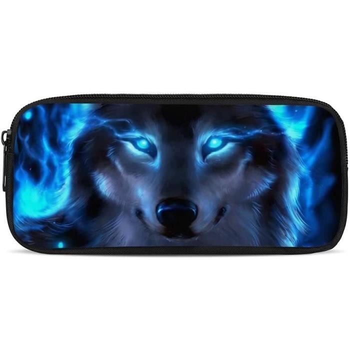 Néon Loup Trousse À Crayons Pour Enfants Adolescents, Animal École ...