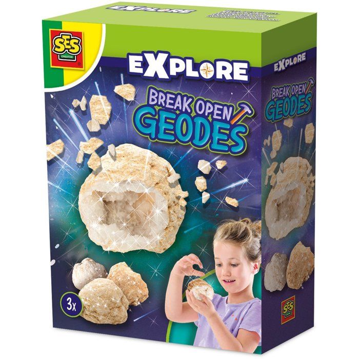 Géodes à ouvrir - SES CREATIVE - Explore - Cristaux naturels à révéler ...