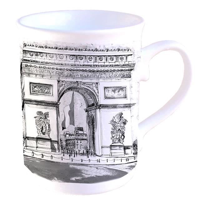 Mug Porcelaine Arc de Triomphe Claudie Franel - Cdiscount Maison