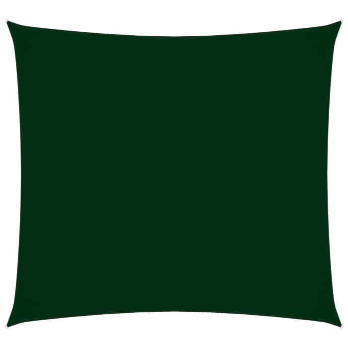 PAL-Voile de parasol tissu oxford rectangulaire 2x2,5 m vert foncé ...