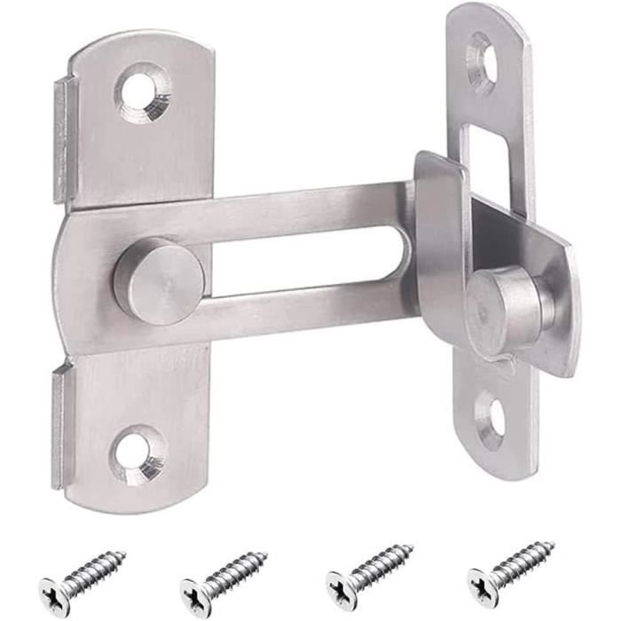 Verrou À Pêne Coulissant, 2 Verrous De Sécurité For Porte De Grange Coulissante, Loquet En Acier ...