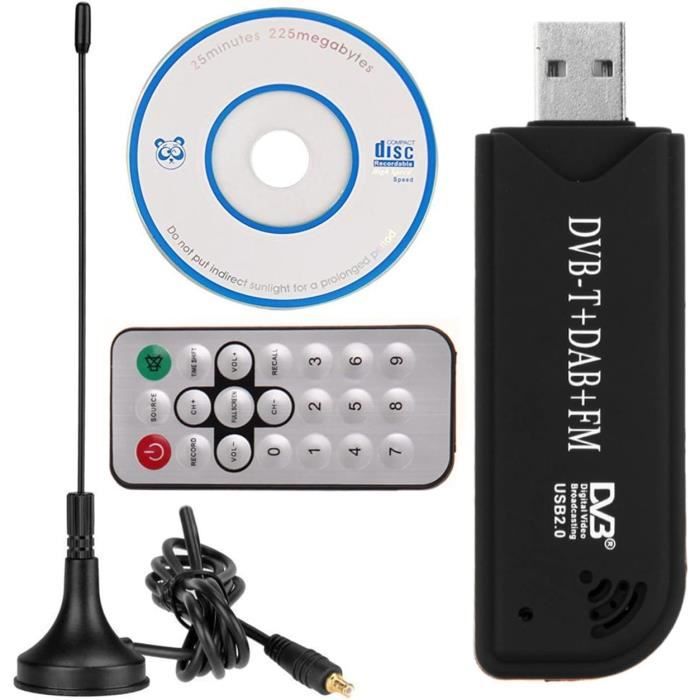 Clé Usb Tv Numérique Satellite Infrarouge Dab Fm Dvb-T Rtl2832 Fc0012 Sdr Rtl-Sdr Dongle Stick ...