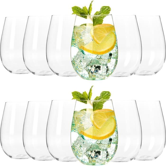 Set De Verres À Vin 500 Ml - 12 Pcs. Verres À Eau Verres À Vin Verres À ...
