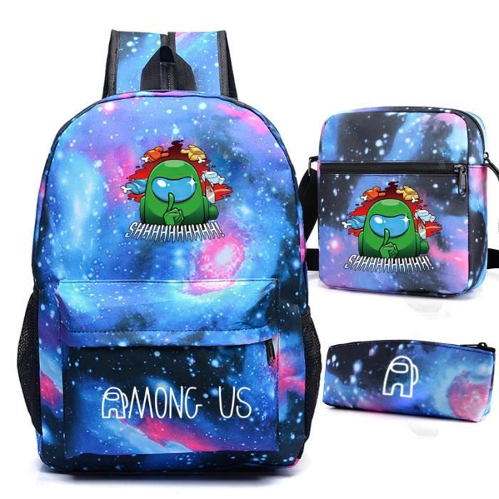 Among us Sac à Dos pour Enfant -Ensemble avec Trousses et Sac à Lunch ...