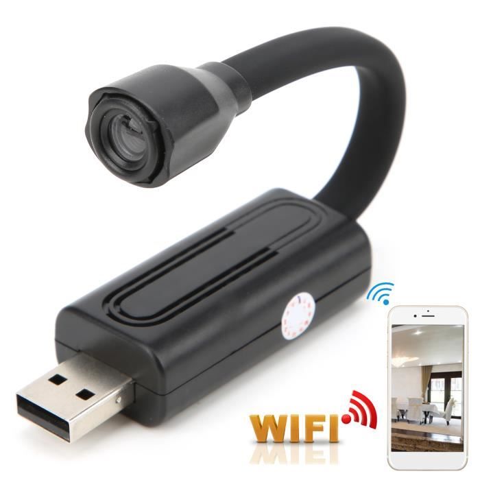 Mini caméra USB Mini Caméra IP USB Caméscope WiFi Sans Fil HD Poussoir ...