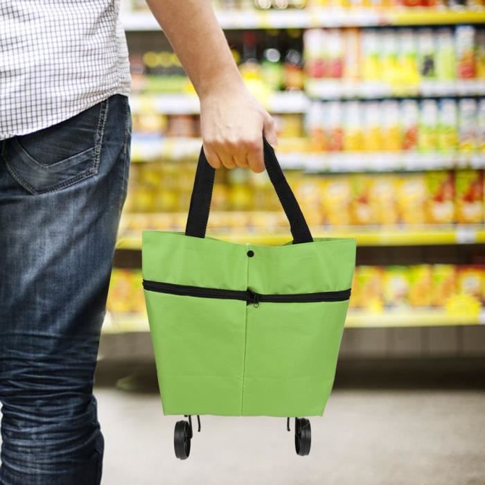 VIL Chariot de Courses,Panier de Courses Pliant, Adapté au Shopping,à l ...