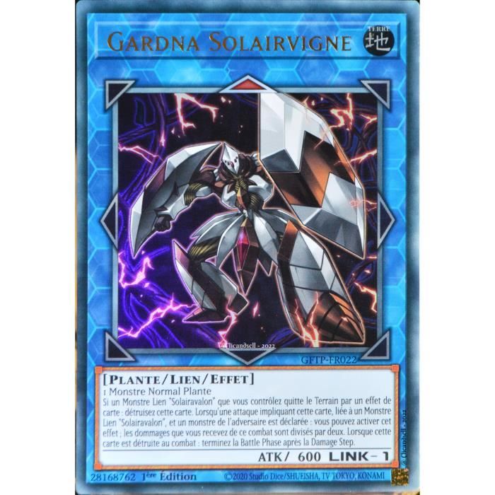 Carte YU-GI-OH GFTP-FR022 Gardna Solairvigne Ultra Rare NEUF FR ...