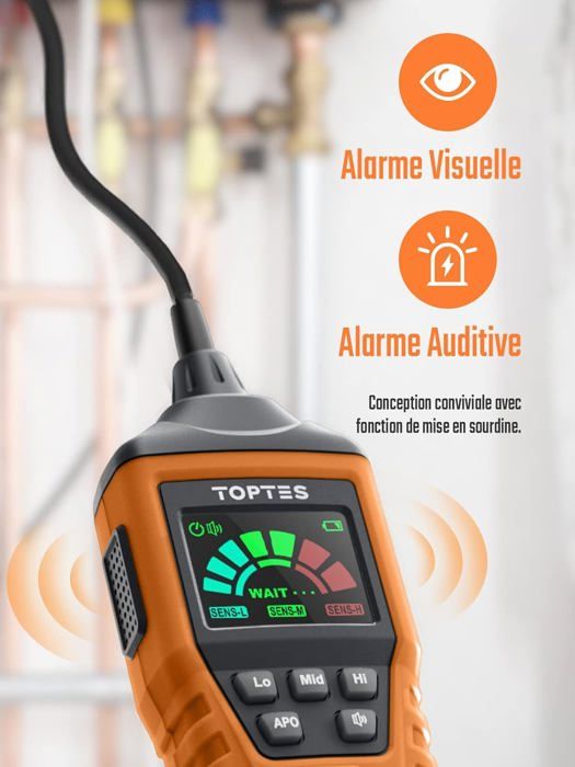 Détecteur De Gaz Naturel, Pt520A Détecteur De Fuites De Gaz Avec Une ...