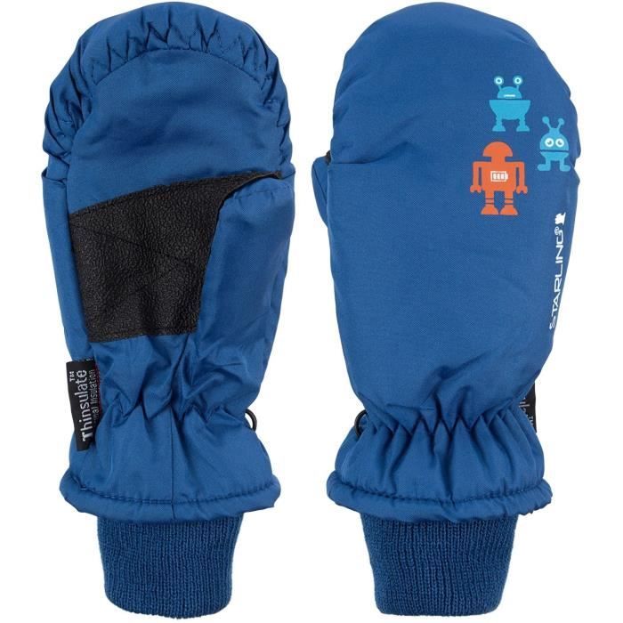 STARLING Moufles de Ski Enfant Mixte - Avec Motifs - Bleu - Cdiscount Sport