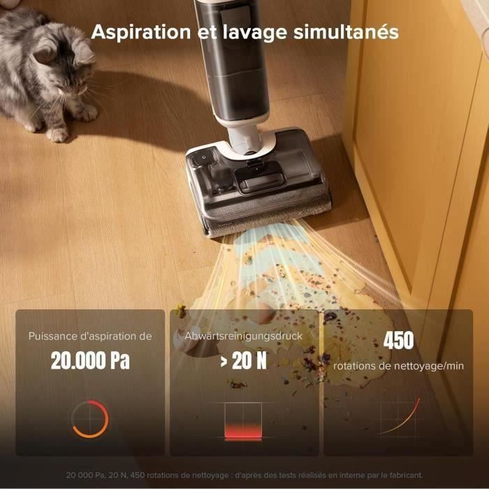 ROBOROCK F25 RT - Aspirateur Balai Laveur - 20000 Pa - Lavage à Chaud à ...