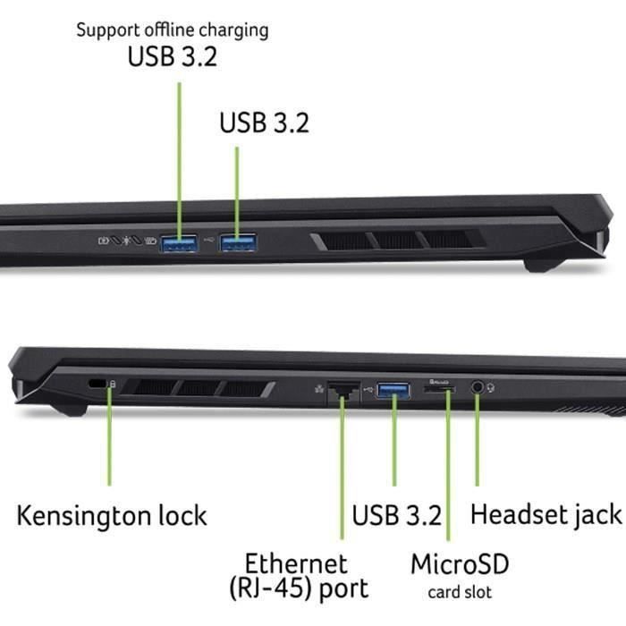 PC Portable Gamer ACER Nitro V 17 AI ANV17-61-R0QC -Sans Windows -17,3 ...