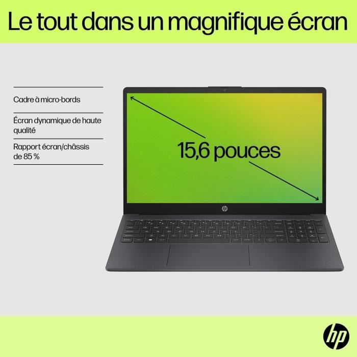 PC Portable HP 15-fd0167nf - Windows 11 - 15,6" FHD - Intel N100 - RAM ...