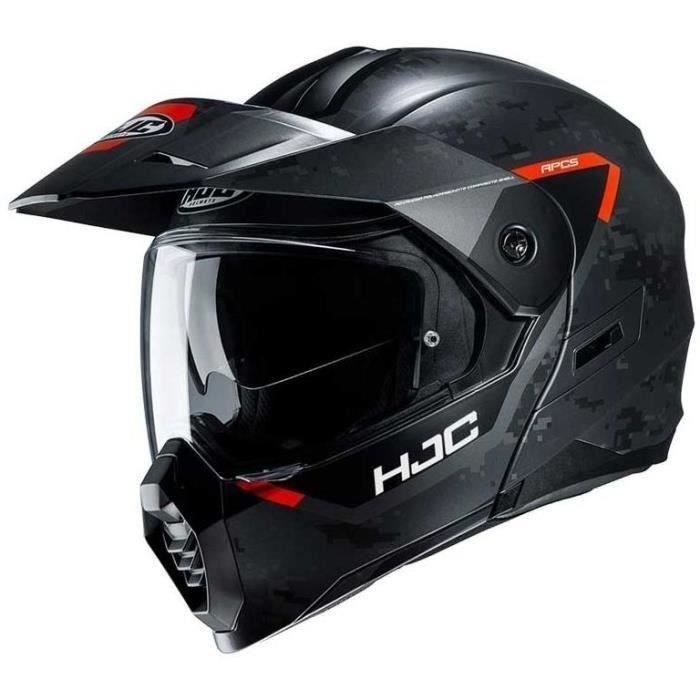 HJC Casque modulable C80 Bult - Noir et rouge - Cdiscount Auto