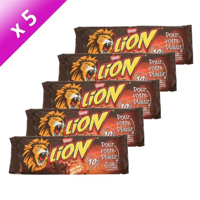LION 10 Barres (x5) - Cdiscount Au quotidien