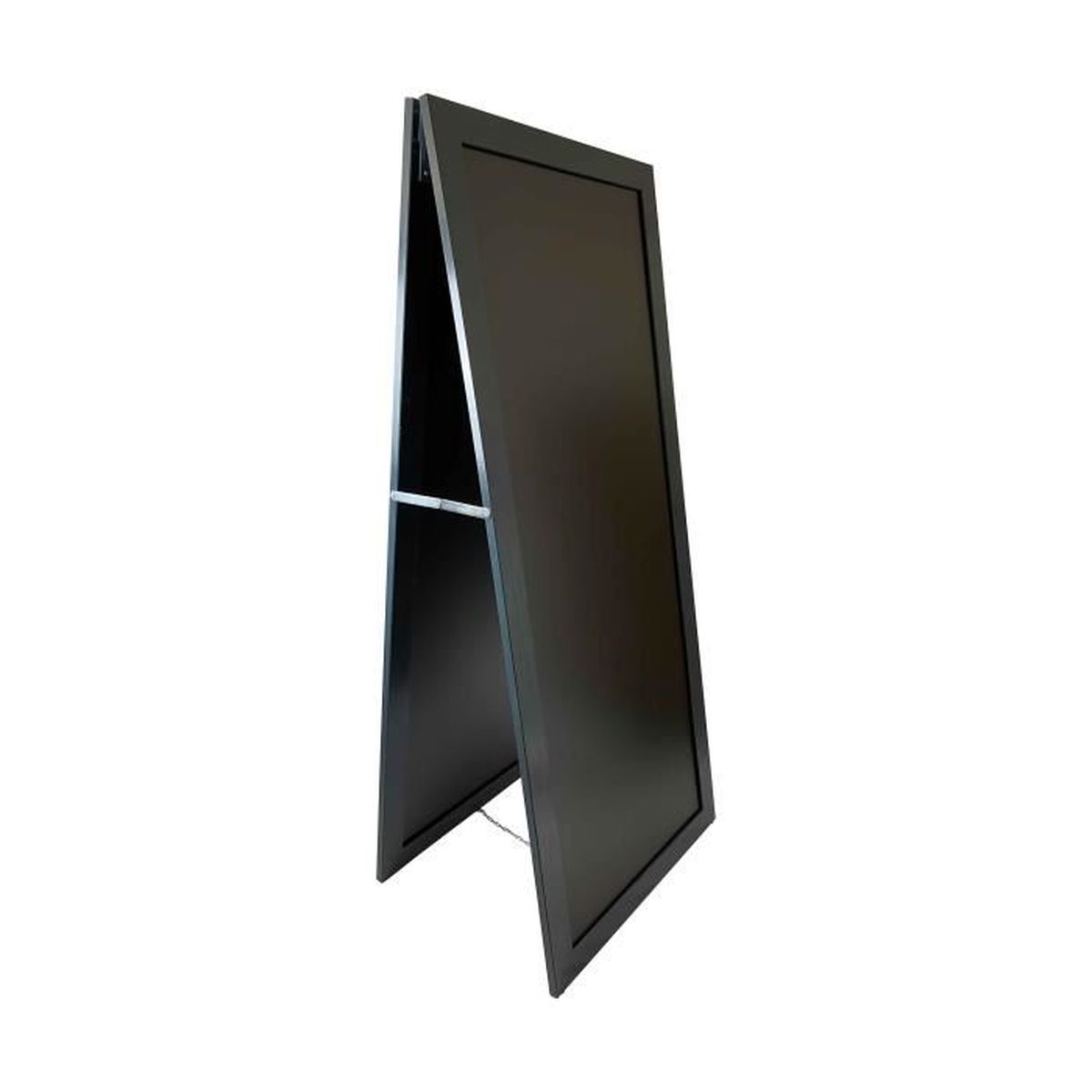 Grand chevalet stop trottoir avec cadre bois couleur anthracite ...