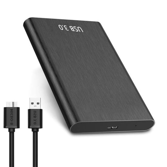 SSD portable, disque dur externe SSD de 2 To, compatible avec PC et Mac ...