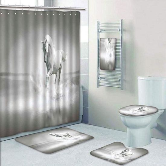 Cheval qui traverse l'eau Symbole pour Motivation Life Wild 5 pièces ...