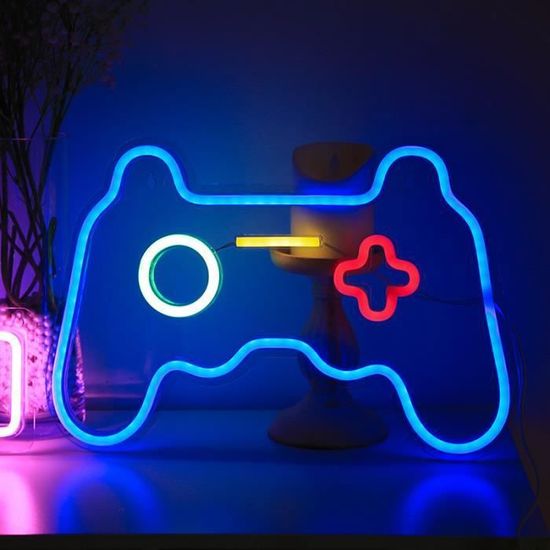 Neon Gamepad, 10 PACK Neon LED Alimenté par USB Enseigne Lumineuse ...