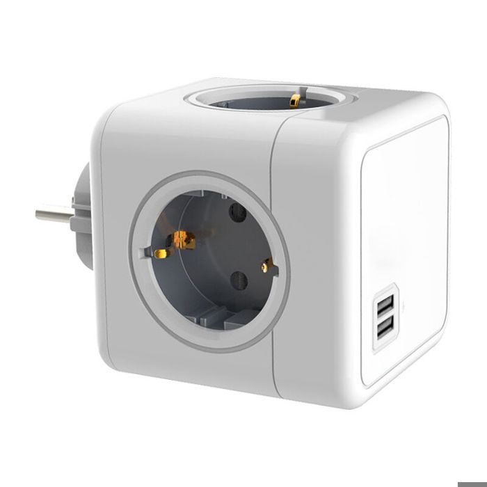 Multiprise Murale - YYV - Cube - 2 Ports USB - Couleurs Multiples ...
