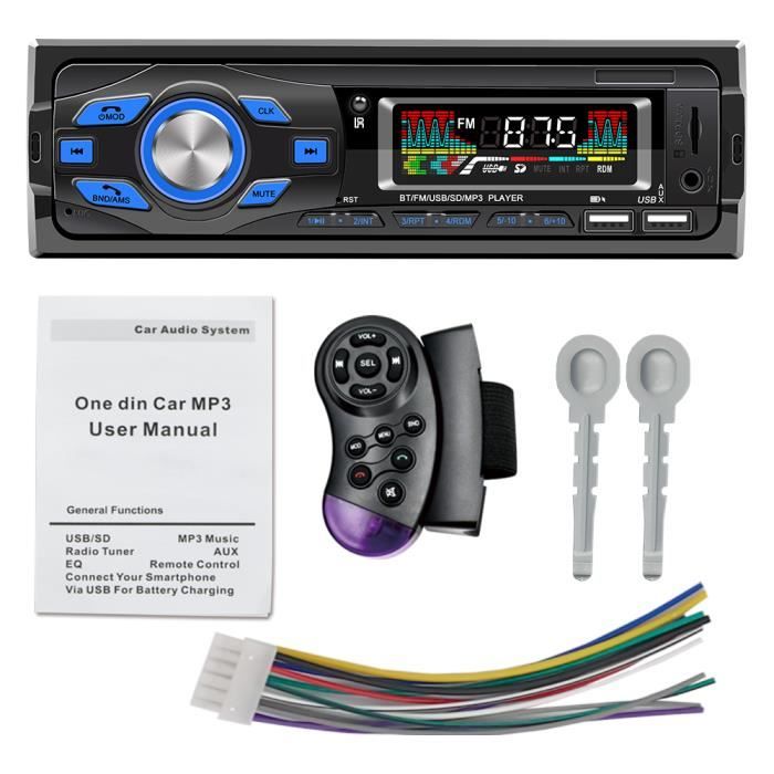 SWM-616 - Autoradio avec Bluetooth Swm 616, USB, FM, 1 Din, lecteur MP3 ...