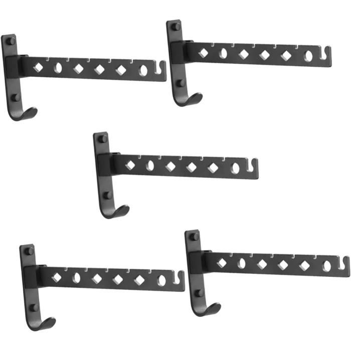 2 Pièces Suspendus Étendoir À Vêtements Rail Tenture Murale Espace Noir ...