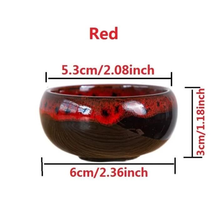 Rouge - Pot de fleurs en céramique pour jardinières de jardin ...