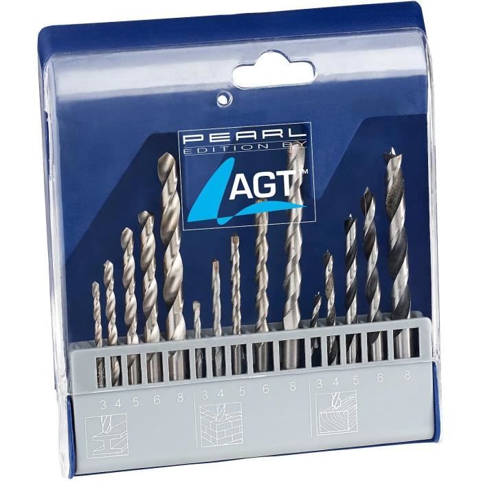 Coffrets de forets - perceuse à béton: Jeu de forets 15 pièces. avec ...