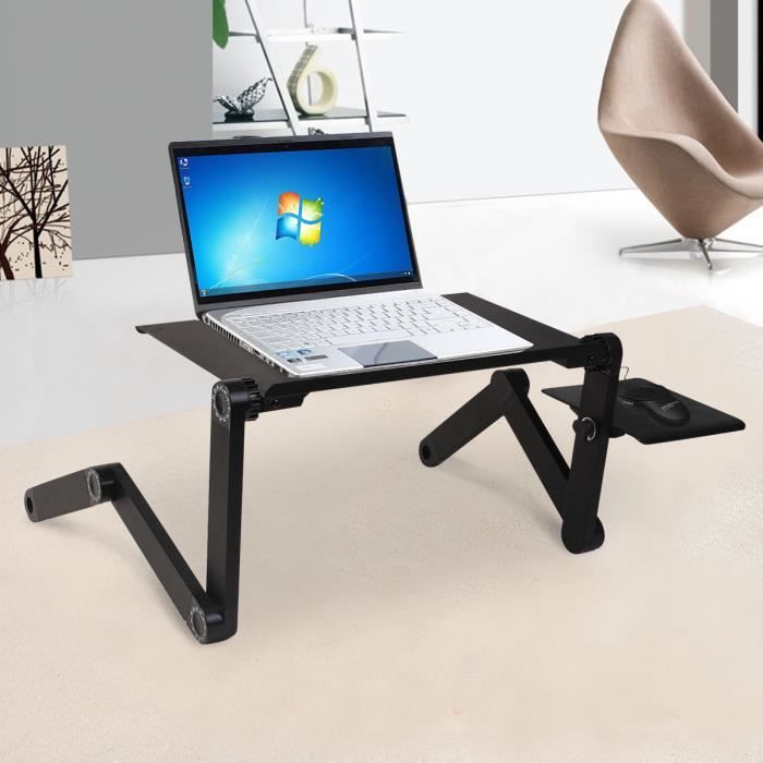 COSTWAY Support PC Table Ordinateur Tablette Lit Bureau d’Ordinateur ...