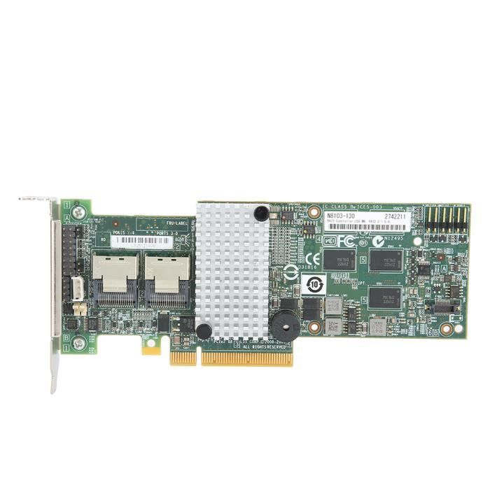 Carte RAID SAS Carte contrôleur RAID pour LSI 9264-8i M8103 pcie 6 Go ...